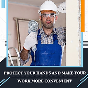 Sureio 100 Pairs Cotton Gloves Hand Cotton Liners Safety Knitted Polyester Gloves for BBQ Roping Men Women(White)