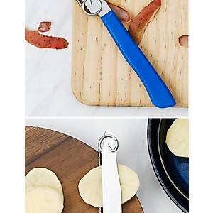 Generic Quick Slicing Knife, 2024 New 3 in 1 Multifunctional Fruit Peeling Knife with Removable Spring, Kitchen Household Sharp Stainless Steel Fruit and Vegetable Fruit Slicing Knife (1)