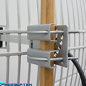 Premiertek Outdoor 2.4GHz 24DBI Directional High-Gain N-Type Female Aluminum Die Cast Grid Parabolic Antenna (ANT-GRID-24DBI)