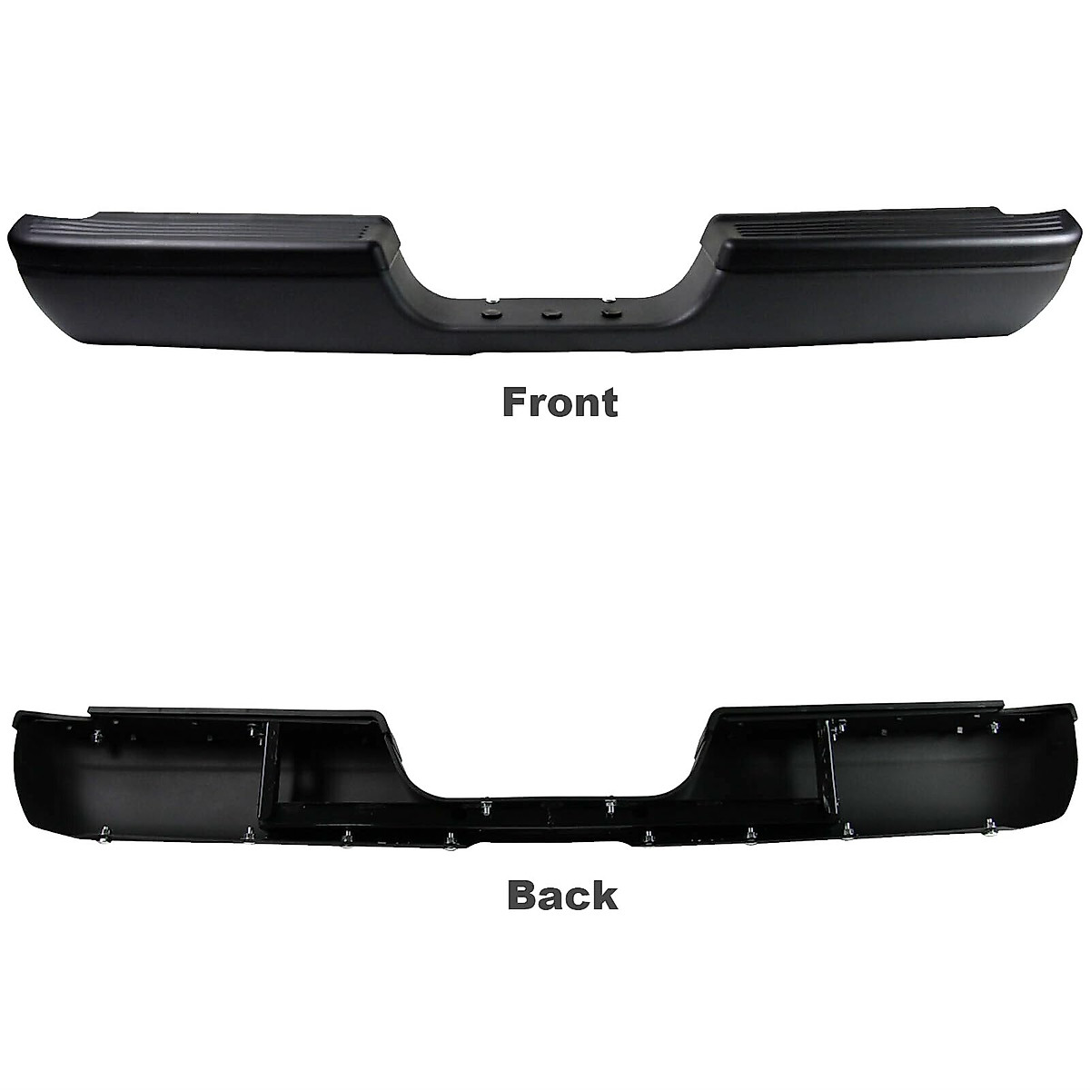 Rear Step Bumper Assembly Compatible with 1994-2001 Dodge Ram 1500,Rear Step Bumper Fit for 1994-2002 Dodge Ram 2500 3500