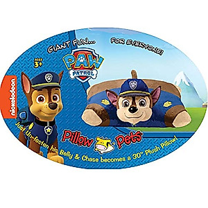 Pillow Pets Jumboz Pillow for Paw Patrol, Chase, 30" Jumbo Folding Plush Pillow, 1 Count (Pack of 1)