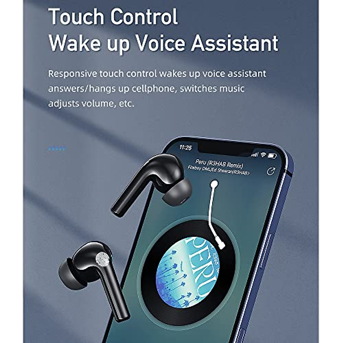 AWEI T29 Pro Wireless Bluetooth Gaming Earbuds Waterproof Headphones with Microphone 65ms Ultra Low Latency