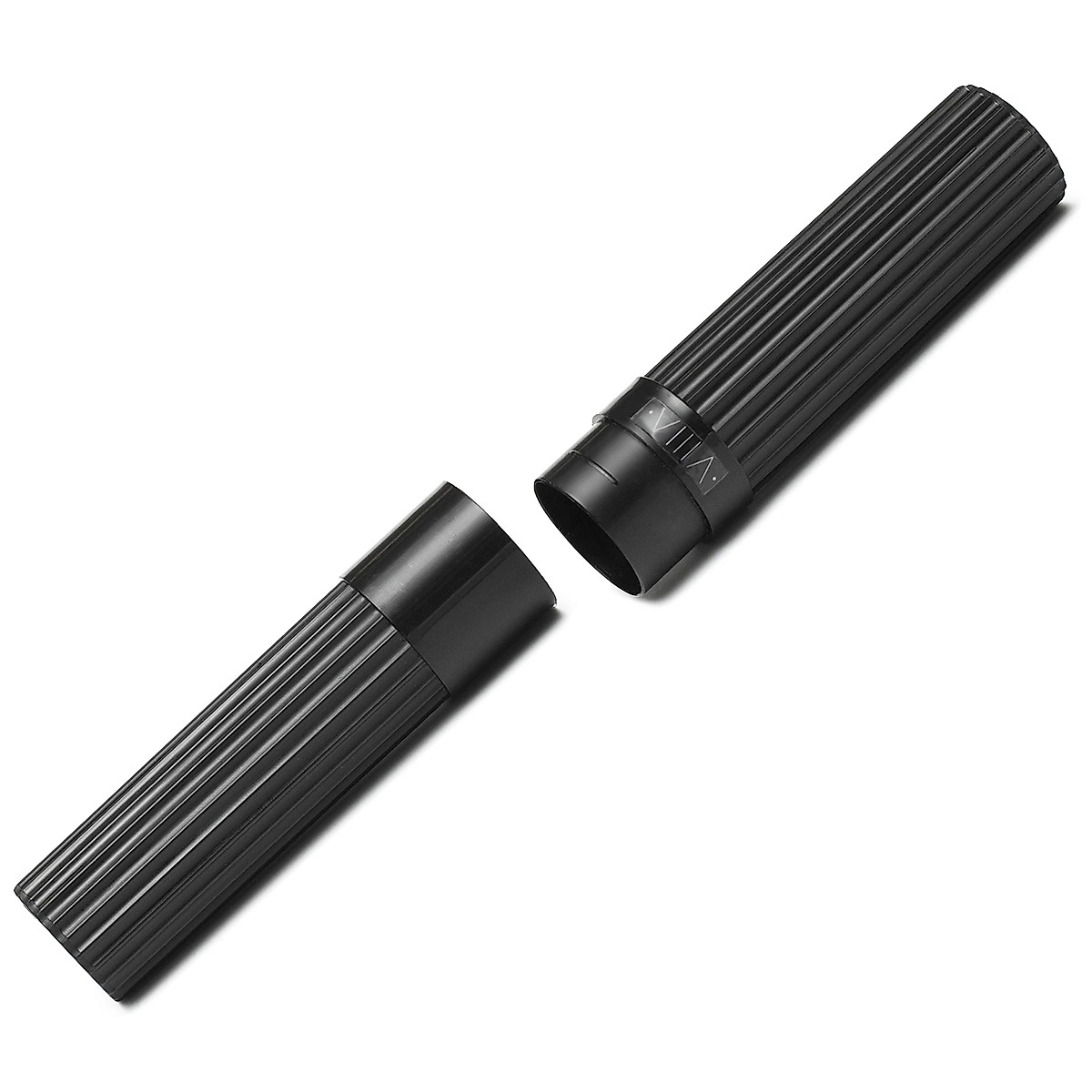 ViiiA Travel Toothbrush Case Holder USA Made BPA & GMO Free (Single, Jet Black)