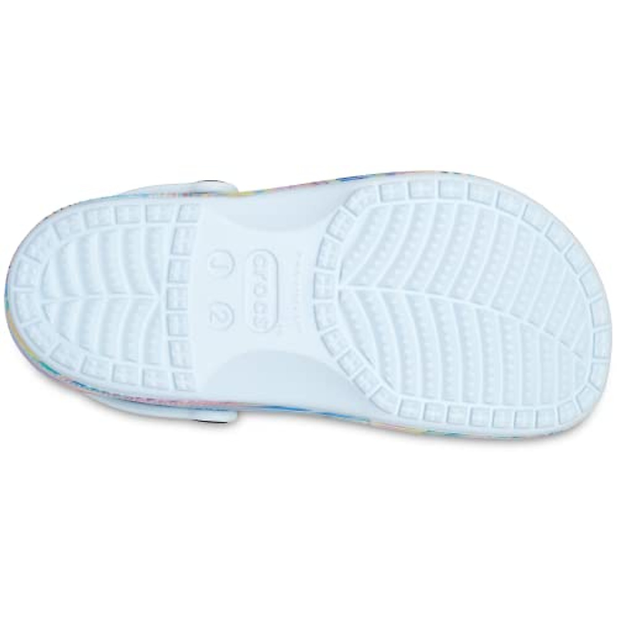 Crocs Baya Lined Clogs, Fuzzy Slippers for Kids and Toddlers, Rainbow Swirl, 13 US Unisex Little