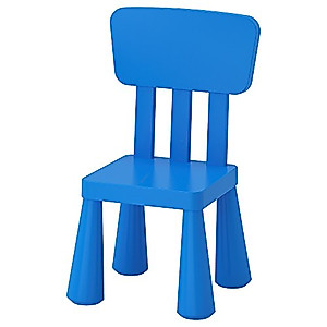 Ikea Mammut Kids Indoor/Outdoor Children's Chair, Blue Color - 2 Pack