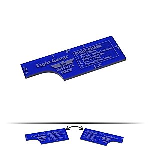 LITKO 3-inch Fight Gauge | Combat | Compatible with Warhammer 40,000 9th Edition (Transluscent Blue)