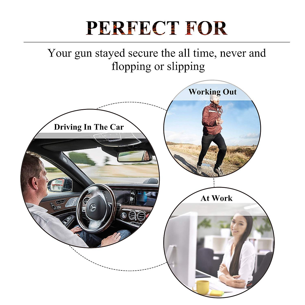 Belly Band Concealed Carry Gun Holster Belt Right Hand Waist Waistband Hip Men Women Unversal