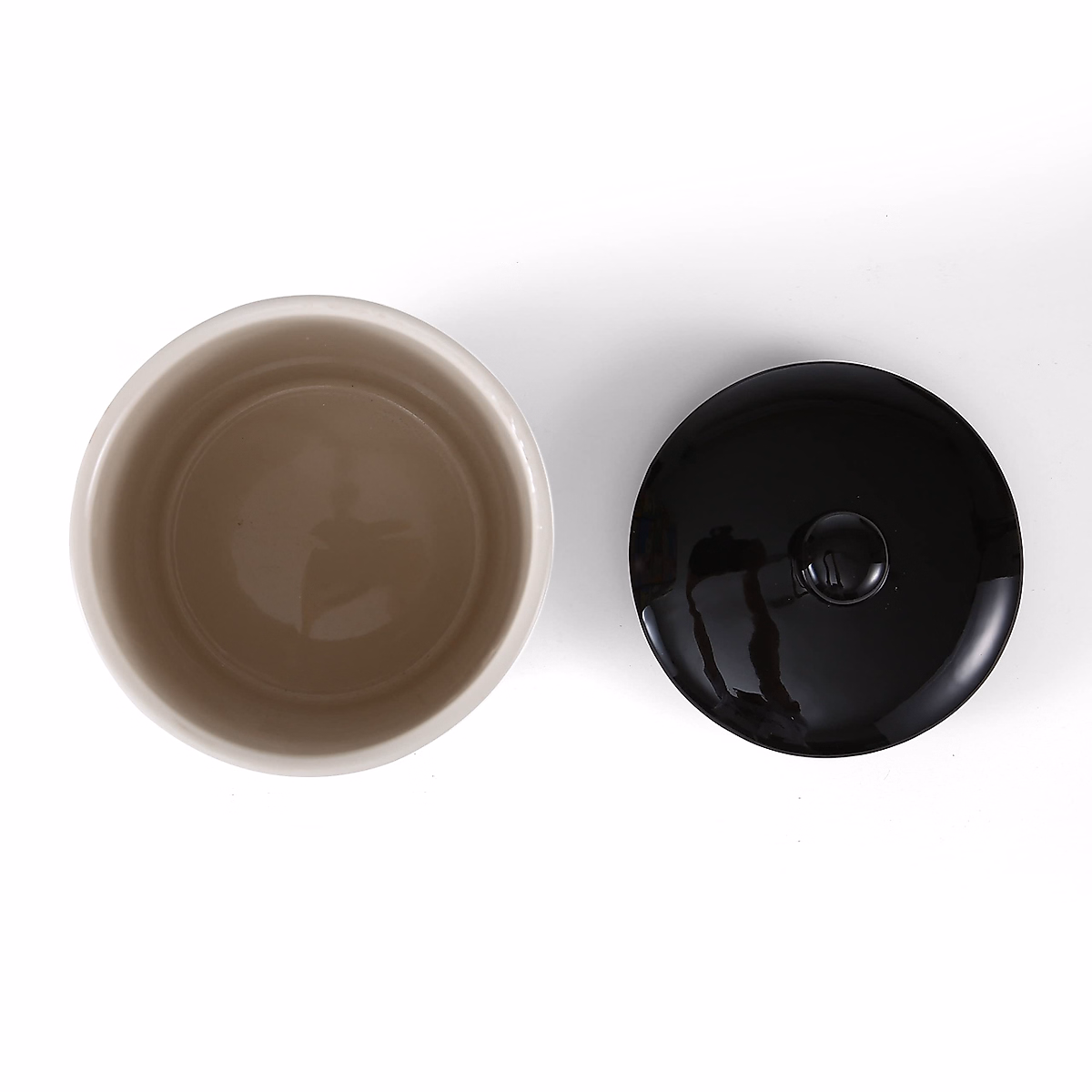 SpongeBob SquarePants Deco Dog Treat Jar | 10 x 5 Ceramic Dog Food Storage Cylinder with Lid, Dishwasher Safe