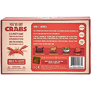 You've Got Crabs by Exploding Kittens - A Card Game Filled with Crustaceans and Secrets - Family-Friendly Party Games For Adults, Teens & Kids
