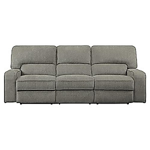 Homelegance Borneo 98" Double Reclining Sofa (Power), Mocha