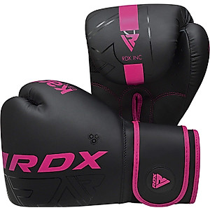 RDX Women Boxing Gloves Sparring Muay Thai, Premium Maya Hide Leather, KARA Patent Pending, Kickboxing MMA Training, Punch Bag, Focus Mitts Pads Double end Ball Punching Workout