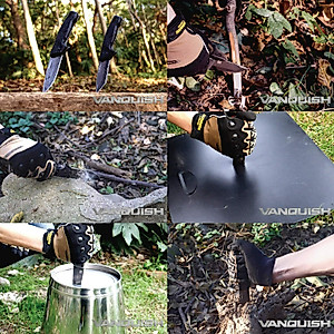 VANQUISH Folding Pocket Knife for Survival Hunting Camping Fishing Hiking Adventure Self Defense Small Utility Pocket Knives with Clips for Men/Women Dad Husband (6054)