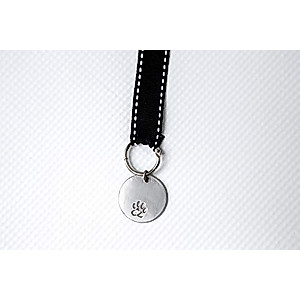 Pawprints Left By You Memorial 5x7 Frame for Cat with Pet Tag