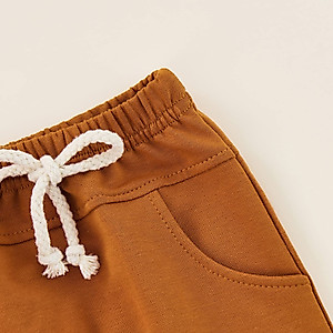 Meihuida Newborn Baby Summer Clothes Boy Mama's Little Man Letter Printed Baby T-Shirt and Shorts 3 6 9 12 18 Months Outfits White 3-6 Months