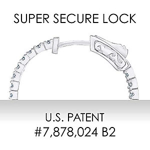 1 Carat Diamond Inside Out Hoop Earrings for Women in 14k White Gold G-H Secure Lock by Beverly Hills Jewelers