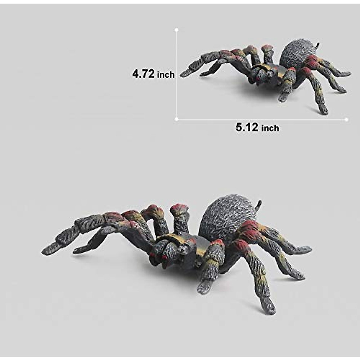 Warmtree Simulated Spider Model Realistic Spider Figurines Plastic Spider Action Figure, Set of 4