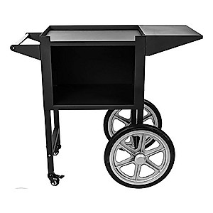 Concession Land - Black Popcorn Cart for 8 oz. Popcorn Machine, 1 Each