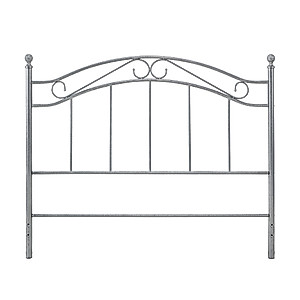 Dorel Living Winnie Full/Queen Metal Headboard, Pewter