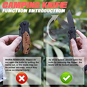Pocket Folding Knife,Cool Gifts for Men,Dad,Boyriend,Fathers Day,Christmas Stocking Stuffers,Anniversary Valentines Day Husband Gifts,Unique Birthday Gifts,Outdoors,Fishing,Camping,Hunting,EDC