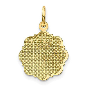 IceCarats 14K Yellow Gold Registered Nurse Caduceus Paramedic Rn Doctor Medical Student Nursing Symbol Necklace Charm Pendant 20mm x 12mm Only