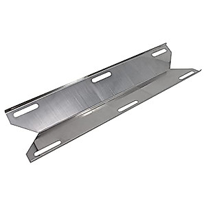 4-Pack BBQ Grill Heat Shield Plate Tent Replacement Parts for Members Mark 720-0582 - Compatible Barbeque Stainless Steel Flame Tamer, Guard, Deflector, Flavorizer Bar, Vaporizer Bar, Burner Cover 15"