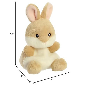 Aurora® Adorable Palm Pals™ Ella Bunny™ Stuffed Animal - Pocket-Sized Play - Collectable Fun - Brown 5 Inches