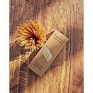 Mindful Nature® Wheat Straws - 100 All-Natural Drinking Straws - Single use, Disposable, Biodegradable, and Compostable