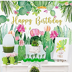 Cactus Party Backdrop Cactus Birthday Backdrop Cactus Party Decorations Cactus Decoration for Tropical Party Decorations Cactus Party Cactus Birthday Party Backdrop Supplies