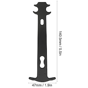 Carbon Steel Bicycle Chain Checker,Bike Bicycle Chain Wear Indicator, Portable Stainless Steel Bike Chain for Gauge,Maintenance for Road, Mountain,Hybrid Bikes, Bike Bicycle Chain Wear Indicator,