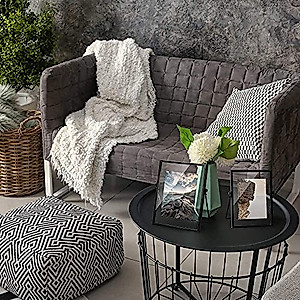 ZONYEO Set of 3 Glass Picture Frame, Collection Simple Metal Floating Frame with Glass Cover Includes 4x4, 4X 6, 5x7