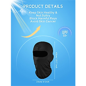 12 Pieces Sun Protection Balaclava Full Face Cover Sun UV Protection Face Protective Cover for Outdoor Sports (Popular Color,Popular Style)