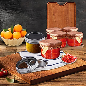 ZALSSKE Small Mason Jars, 8 Pack 4oz Glass Jars with Lids,Mini Mason Jars Removable Split Lid, Mini Canning Jars for Jelly Herbs Spice Honey Storage, Small Glass Jars Candle jars,