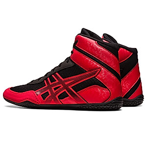ASICS Men's MATCONTROL 3 Wrestling Shoes, 10.5, Black/Classic RED