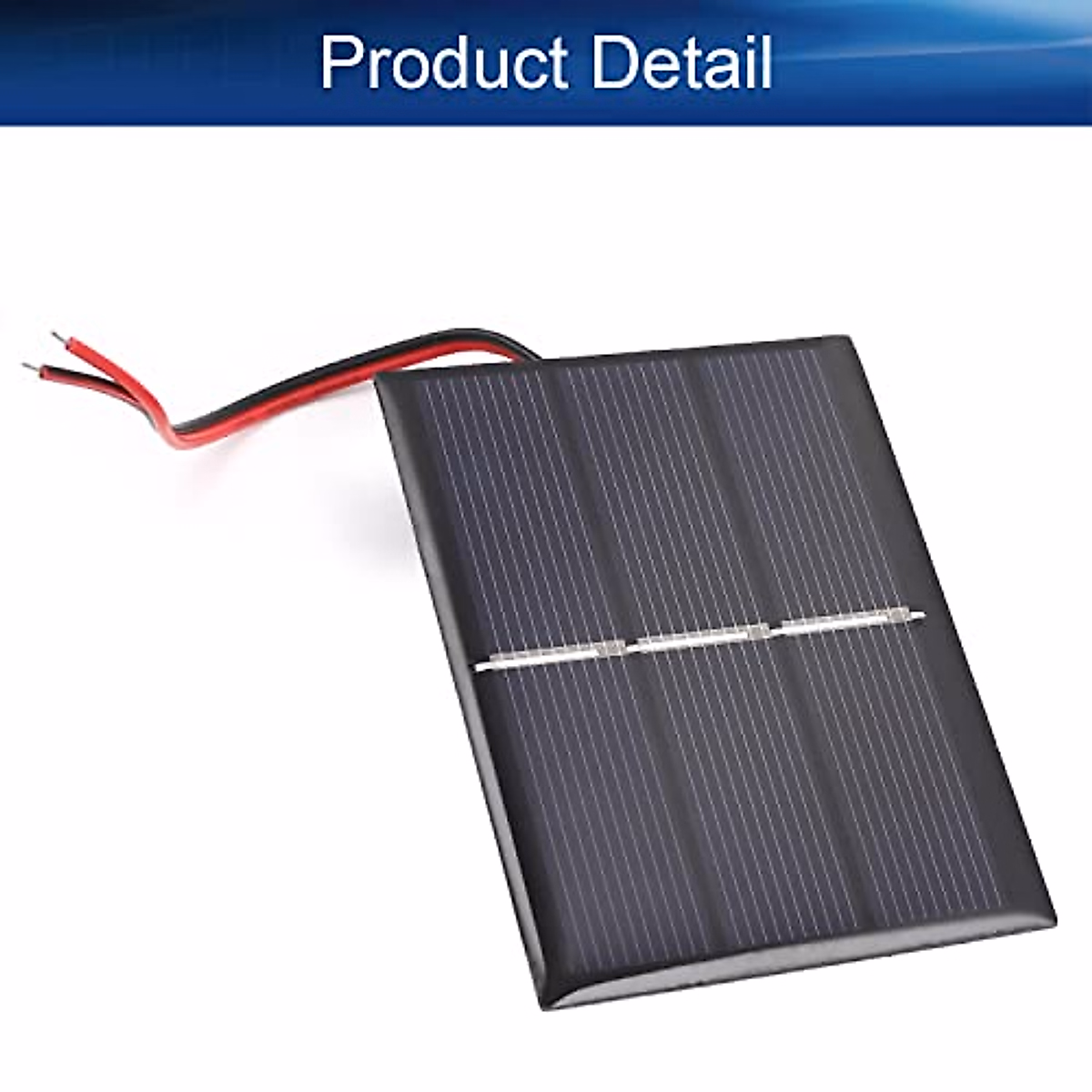 Heyiarbeit 1 Pcs 1.5V 0.65W Mini Polysilicon Epoxy Resin DIY Solar Panel Module 60mm x 80mm/2.36" x 3.15" for Cell Charger