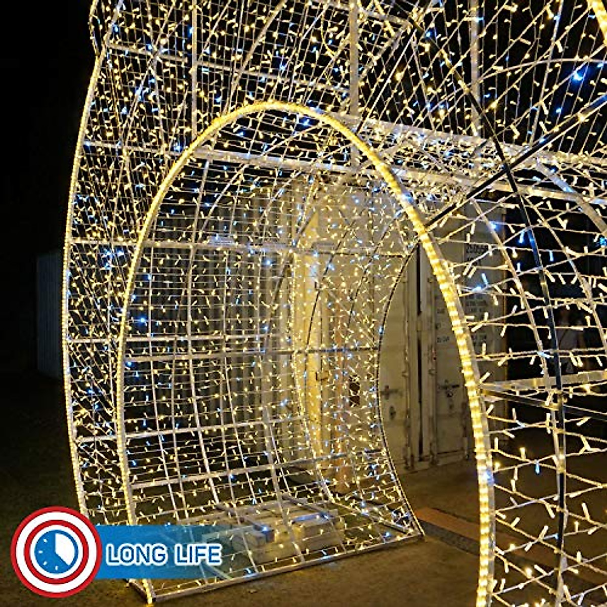 Russell Decor LED Rope Lights Festival Holiday Party Seasonal Christmas Decoration 30ft - 200ft Customized Available (Warm White, 20)