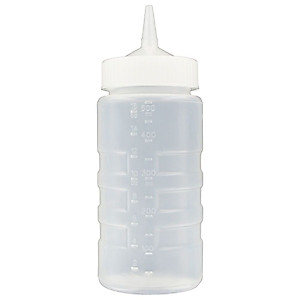 Traex 16 oz. Clear Wide Mouth Squeeze Bottle