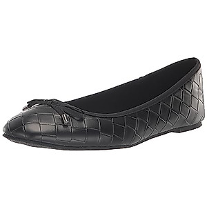 EVANS Women's Ballet Flat, Black, 5 Wide