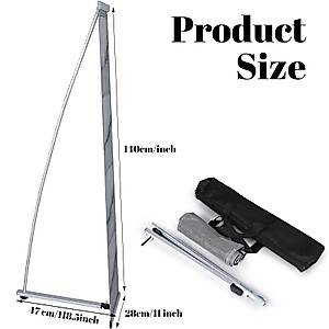 Outus 1 Pcs Mesh Literature Brochure Holder with 8 Pocket Portable Magazine Display Roll Up Magazine Rack Lightweight Floor Standing Catalog Office Brochure Display Stand for Business Trade Shows