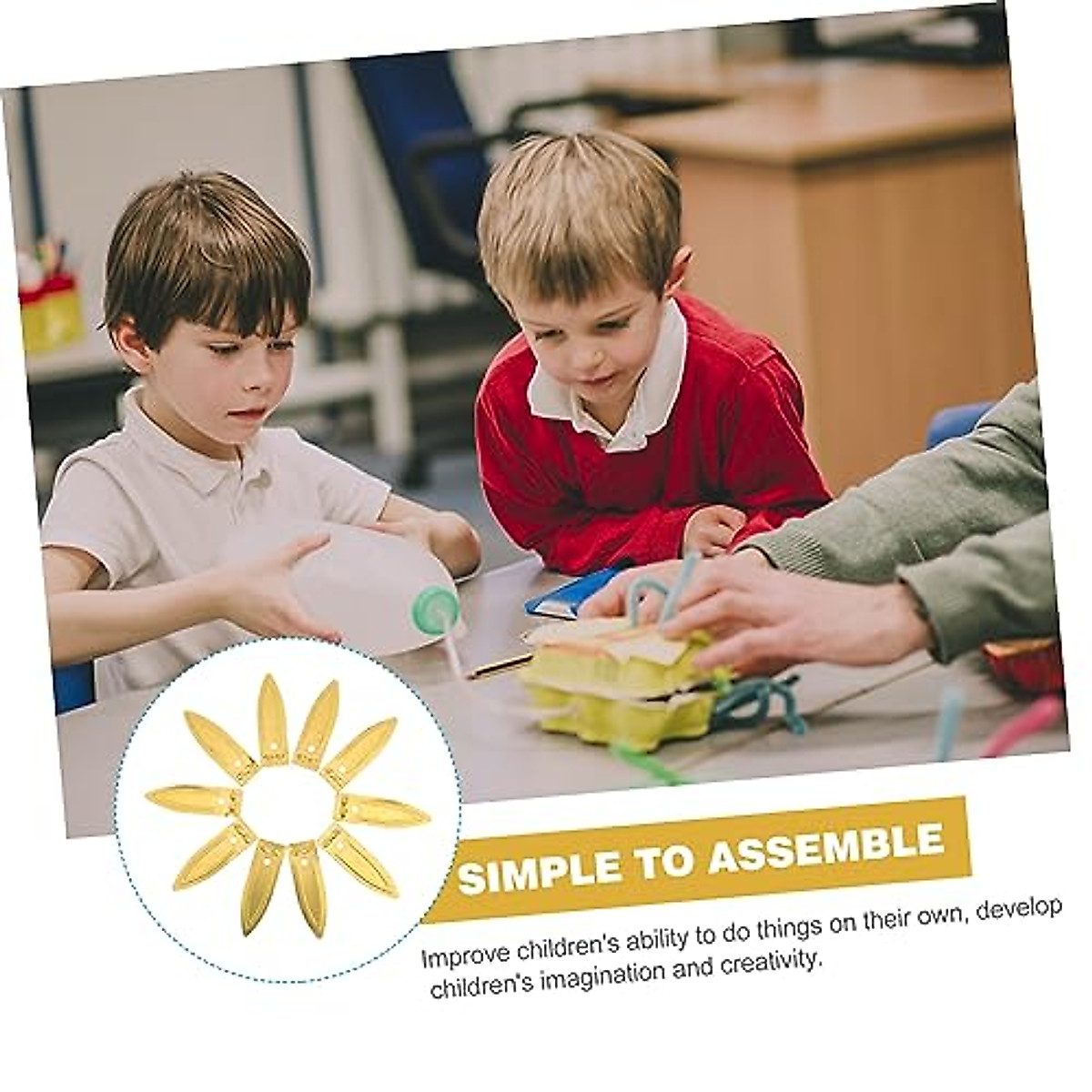 CIYODO 25pcs DIY Fruit Battery Materials Metal Electrode Strips Copper Electrode Strips Golden Fruit Battery Experimental Supplies