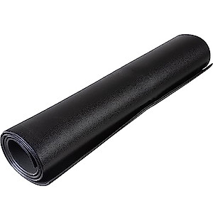 Exercise Bike Mat - 30x60in Non-Slip Waterproof Indoor Cycle or Treadmill Pad - Multipurpose Noise-Reducing Workout Mat by Wakeman,Black
