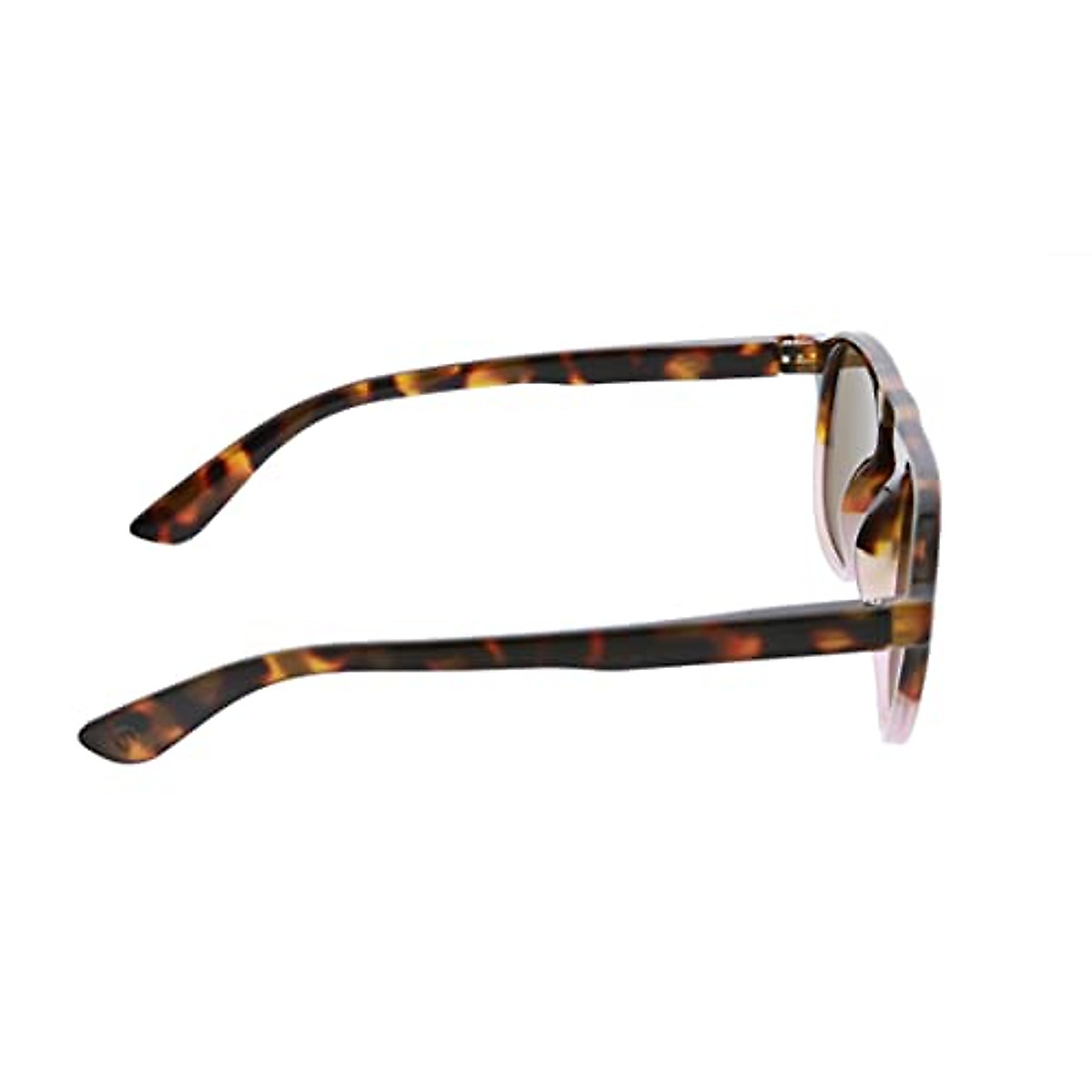 Peepers by PeeperSpecs Women's Neptune Sun Round Polarized Sunglasses-No Correction, Tortoise/Pink, 50 mm + 0