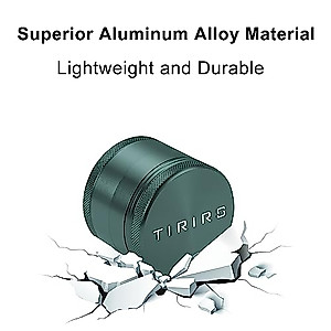 TIRIRS Aluminium Grinder 2 Inch Green.