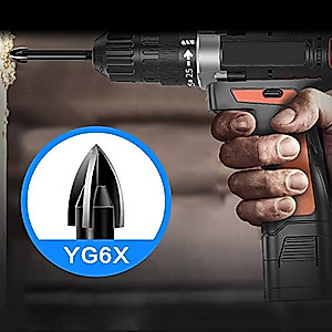 10-Piece Glass Concrete Drill Bit Set, Masonry Drill Bits for Brick, Plastic and Wood, Hex Shank Tungsten Carbide Tip Drilling Tools for Mirror and Ceramic Tile on Concrete and Brick Wall.