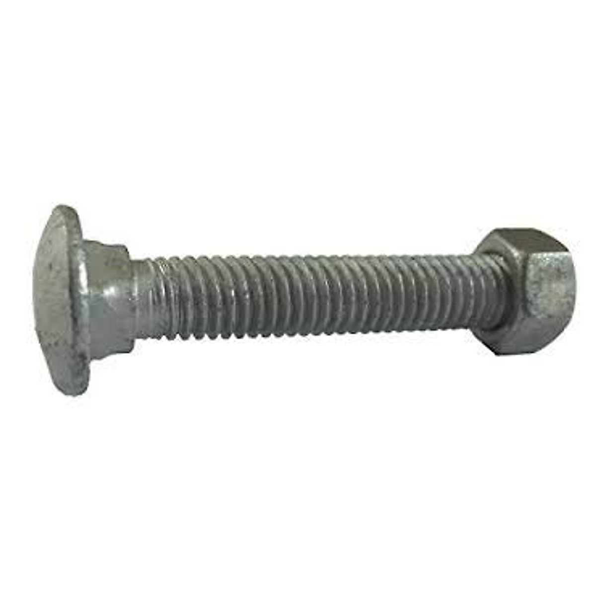 3/8"-16 x 7 Hot Dipped Galvanized Carriage Bolt w/Nuts, Grade A, 6" of Thread, Quantity 25 - by Fastener Depot, LLC