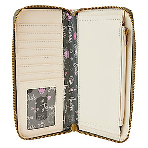 Loungefly Disney Princesses Sketch Floral All Over Print Faux Leather Wallet