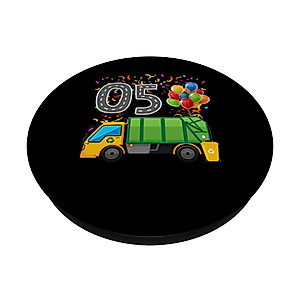 Happy O5 Waste Picker Dumpster Garbage Truck PopSockets Swappable PopGrip