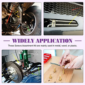 Swpeet 240Pcs 1/4-20 5/16-18 3/8-16 12 Sizes Grade 8 USS Nut Bolts Assortment Kit, Heavy Duty Bolt Nut and Washer Assortment Coarse Thread Hex Head Cap Screws Bolt Flat and Lock Washer