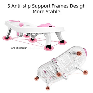 Fedicelly Toddler Shampoo Chair Bather Girls, Kids Hair Washing Bath Seat, Children Head Hair Rinser Salon Chair(Pink)