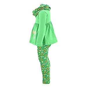 Unique Baby Girls 3 Piece St Patricks Day Lucky Girl Outfit (5Y, Green)