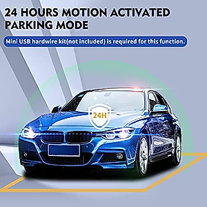 Dash Cam WiFi Abask,Dash cam Front and Inside with 32G SD Card,4K+1080P Dash Camera for Cars, 310° Wide Angle,Night Vision WDR G-Sensor Parking Monitor Loop Recording Motion Detector